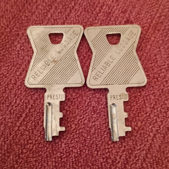 Presto | Bags | Vintage Set Of Presto Train Luggage Case Keys | Poshmark